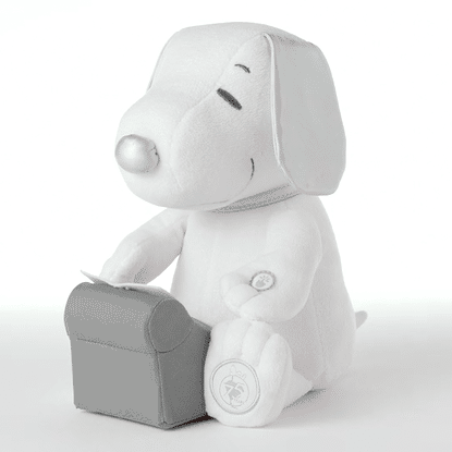 Peanuts® 75th Anniversary Snoopy With Typewriter Musical Plush With ...