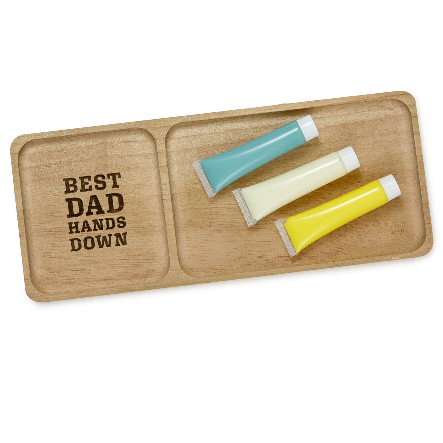 Best Dad Hands Down Trinket Tray Handprint Kit, 12x5 - Trays & Boxes ...