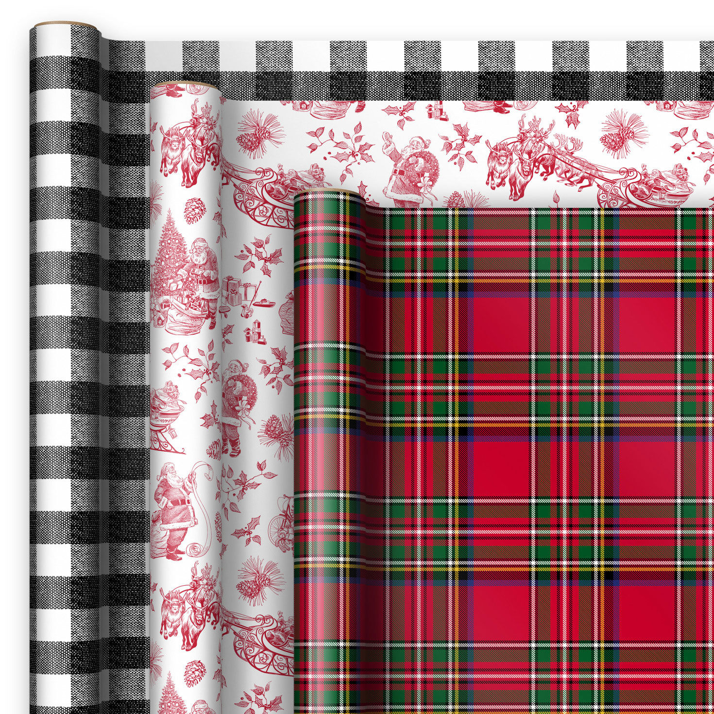 Cozy Christmas 3-Pack Wrapping Paper Assortment, 120 sq. ft. - Wrapping ...