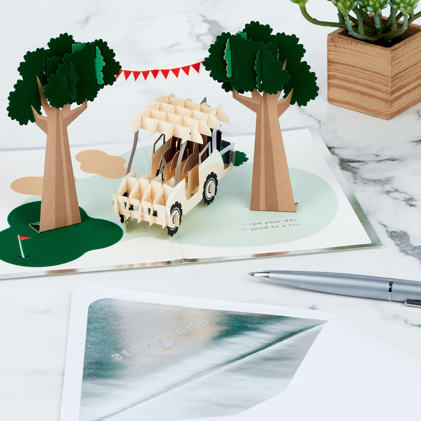 Hope Your Day Is Good to a Tee Golf 3D Pop-Up Card - Greeting Cards ...