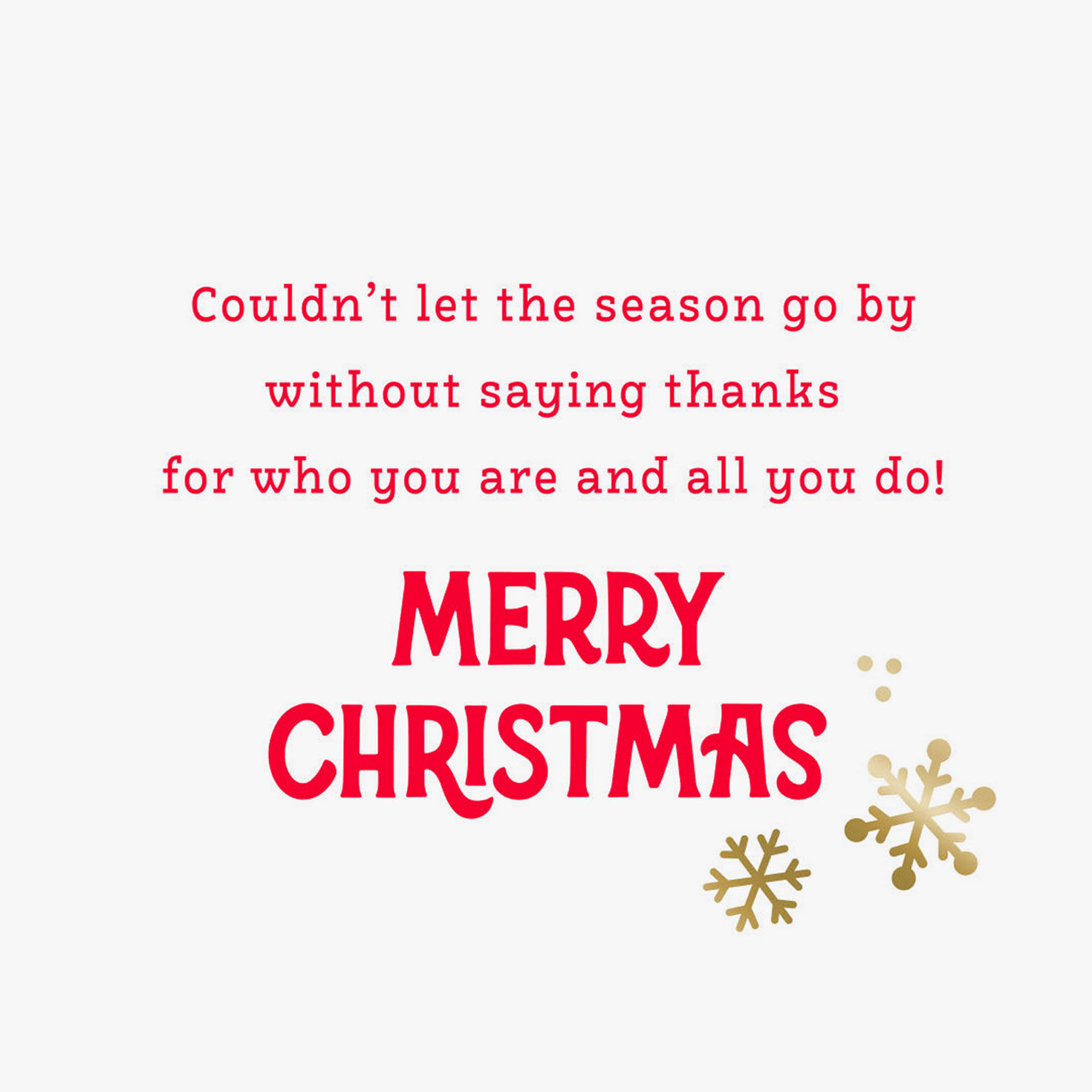 Grateful for You Christmas Thank-You Card - Greeting Cards | Hallmark