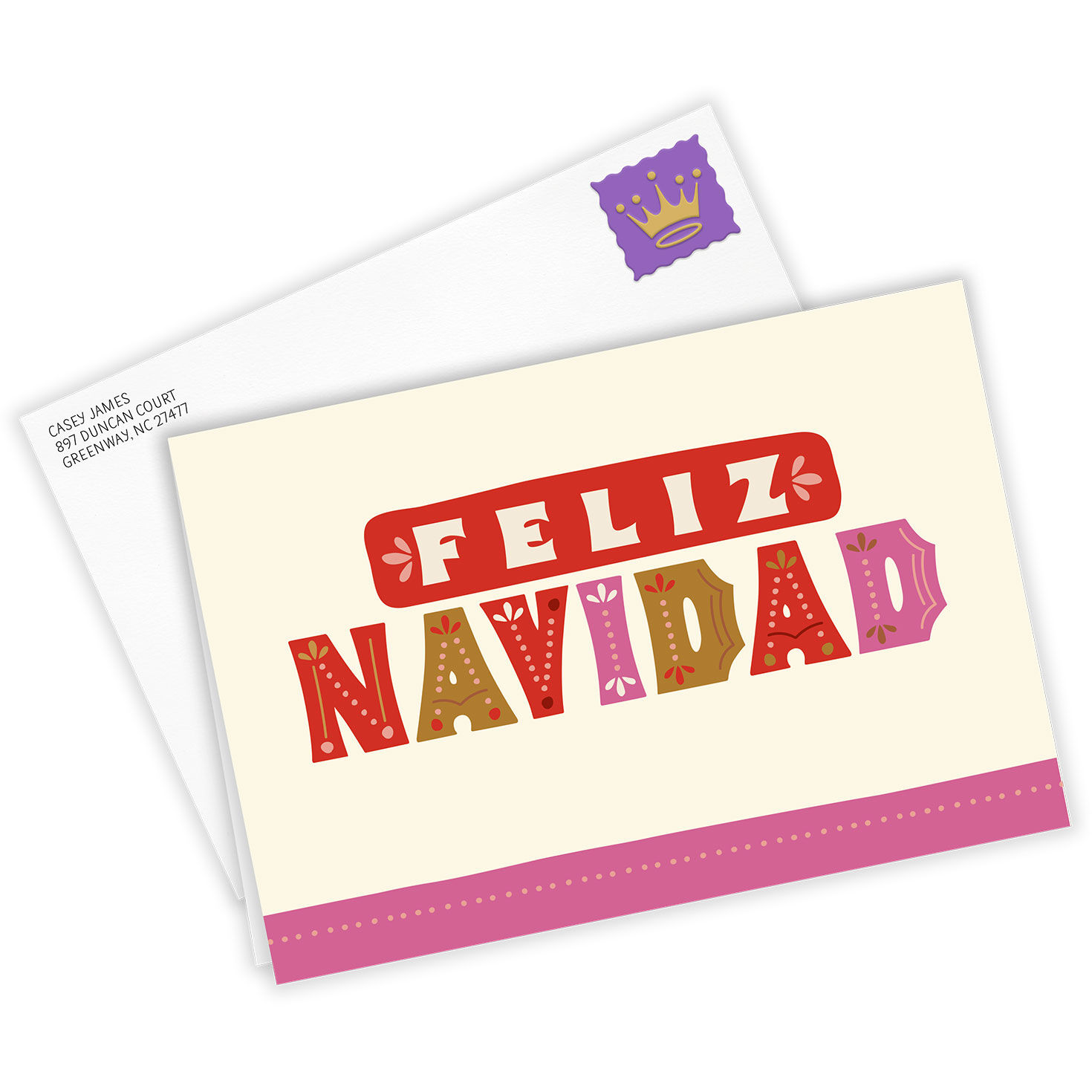 Feliz Navidad Spanish-Language Custom Christmas Card - Greeting Cards ...
