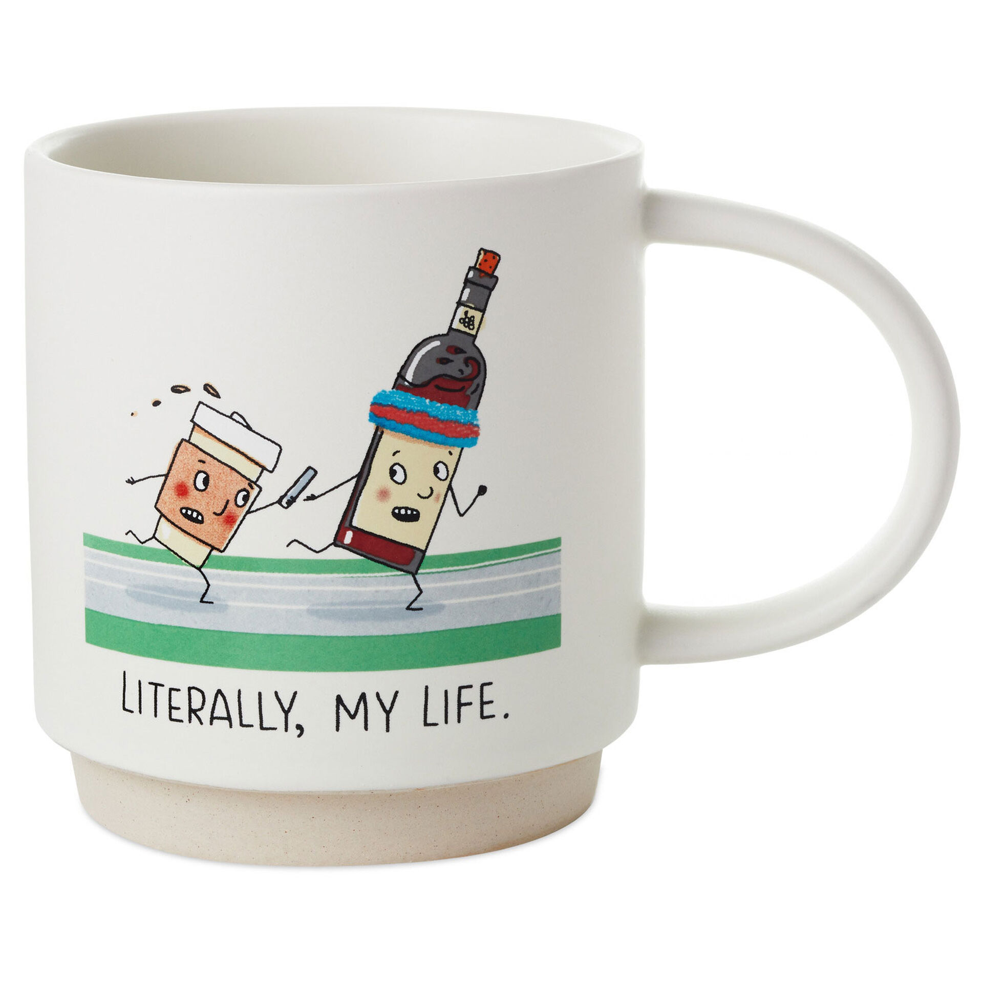 Coffee and Wine Relay Funny Mug, 16 oz. - Mugs & Teacups - Hallmark