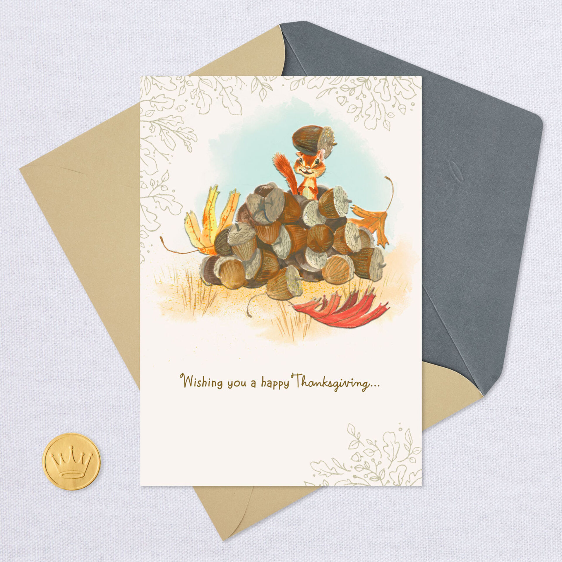 Surrounded By Love Cute Thanksgiving Card - Greeting Cards - Hallmark