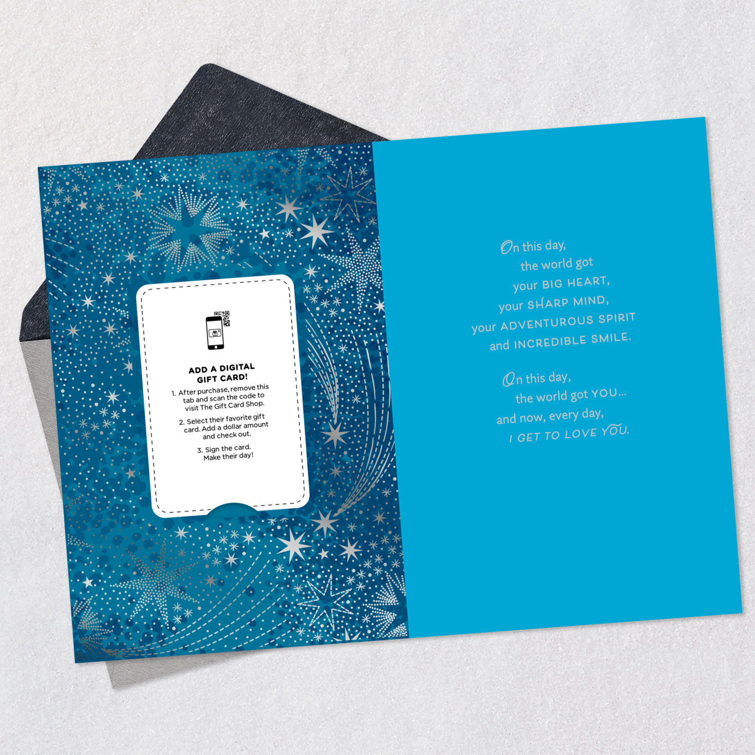 Love You Gift Card Greeting Romantic Birthday Card - Greeting Cards ...