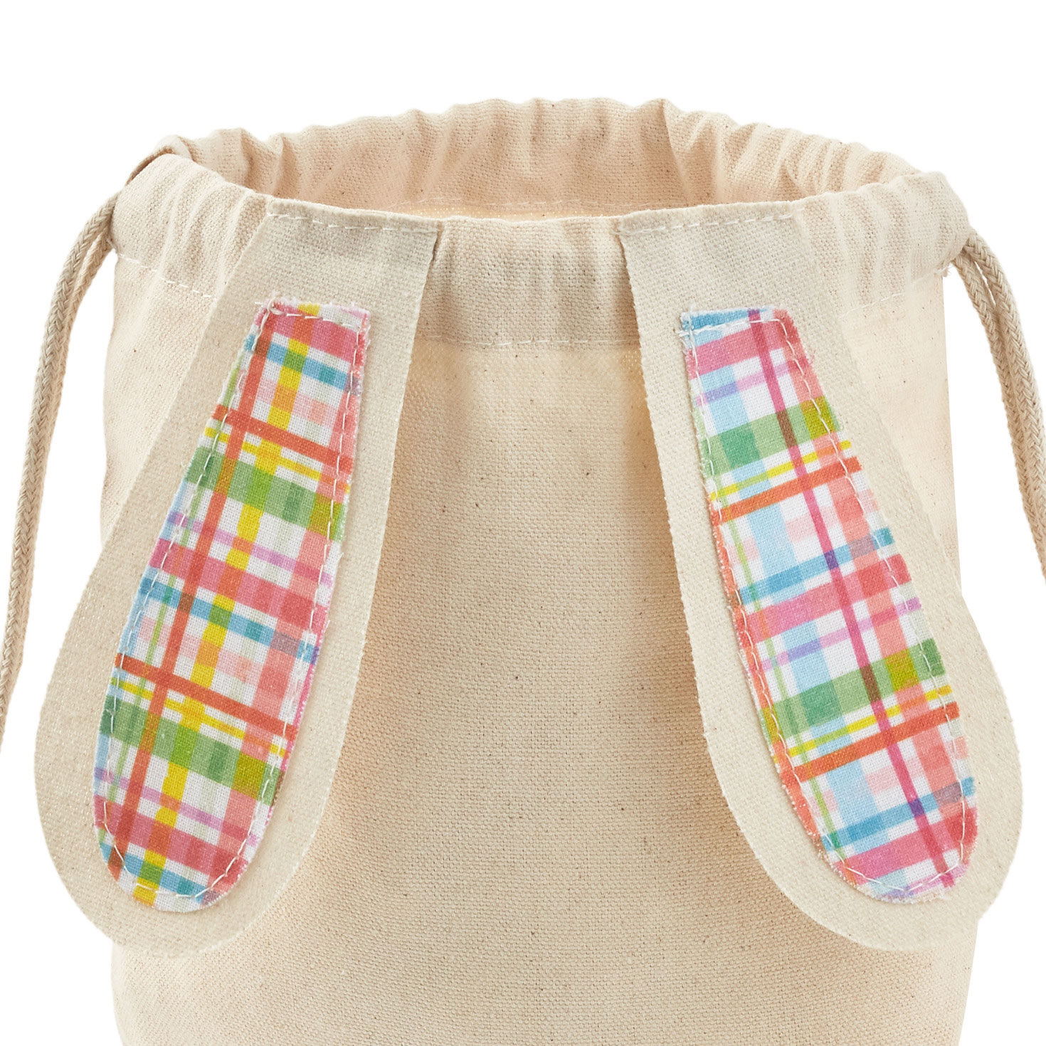 10" Spring Plaid Canvas Easter Bunny Gift Bag - Gift Bags | Hallmark