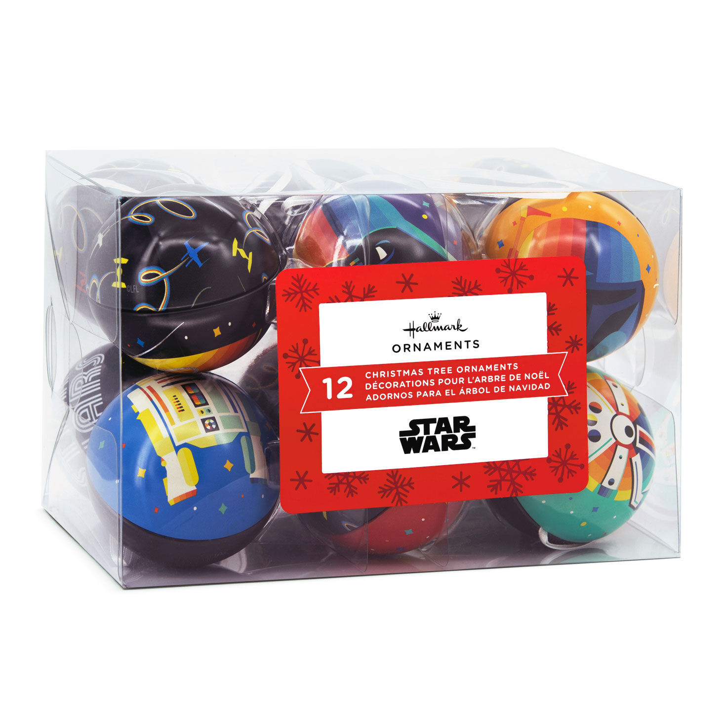 Star Wars™ Tin Ball Hallmark Ornaments, Set of 12 - Hallmark Ornaments ...