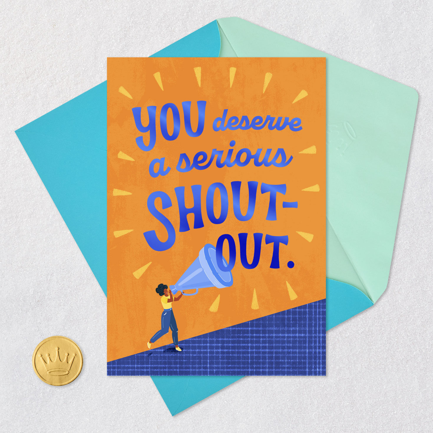 You Deserve a Shout-Out Thank-You Card - Greeting Cards | Hallmark