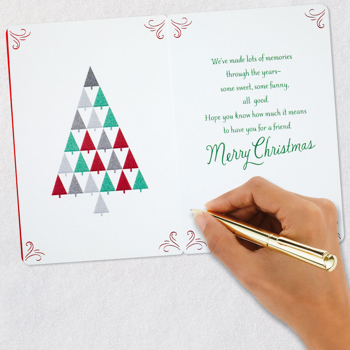 Friends Make Life Merrier Christmas Card - Greeting Cards - Hallmark