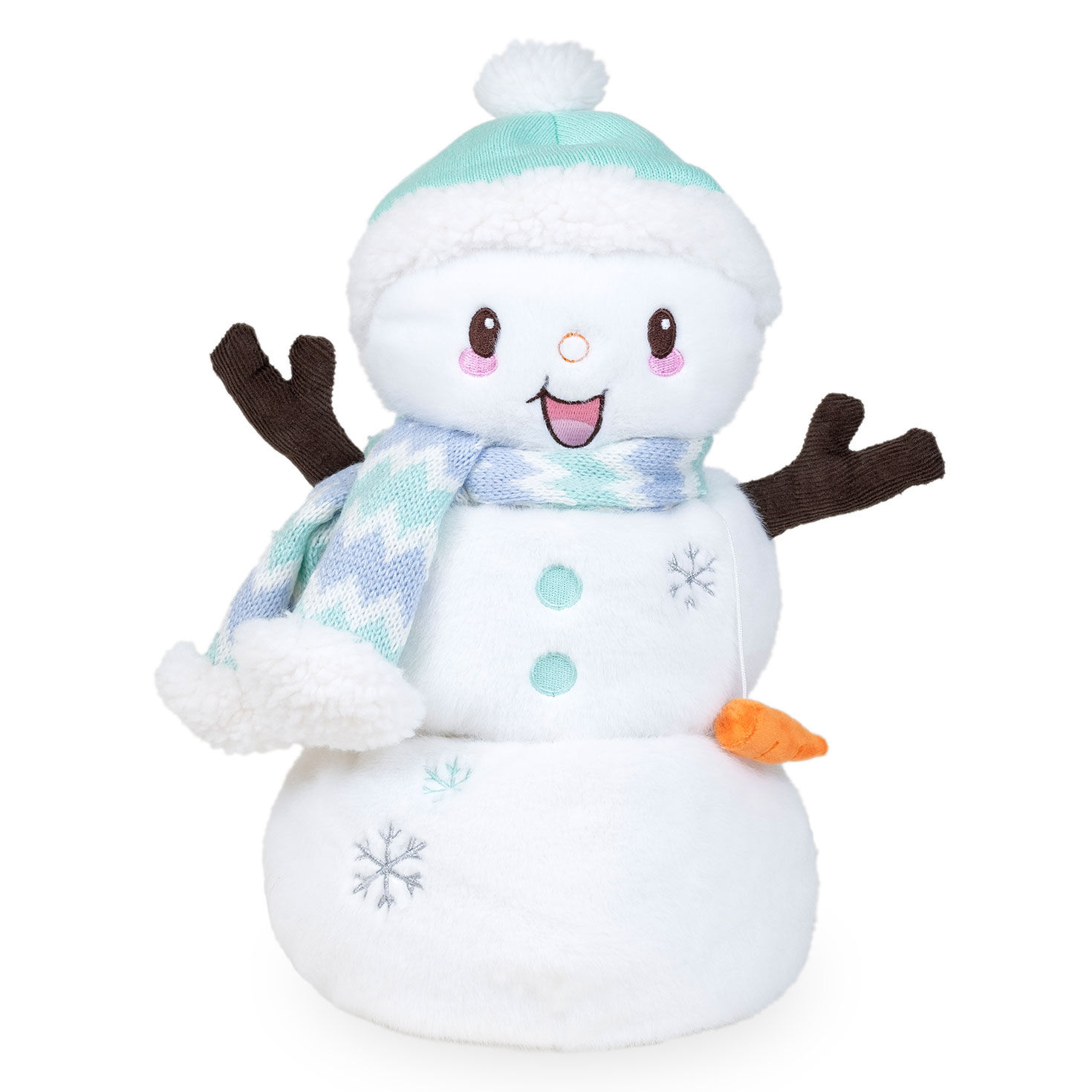 Cuddle Barn Snowfrost Light-Up Musical Plush Snowman With Motion, 14 ...
