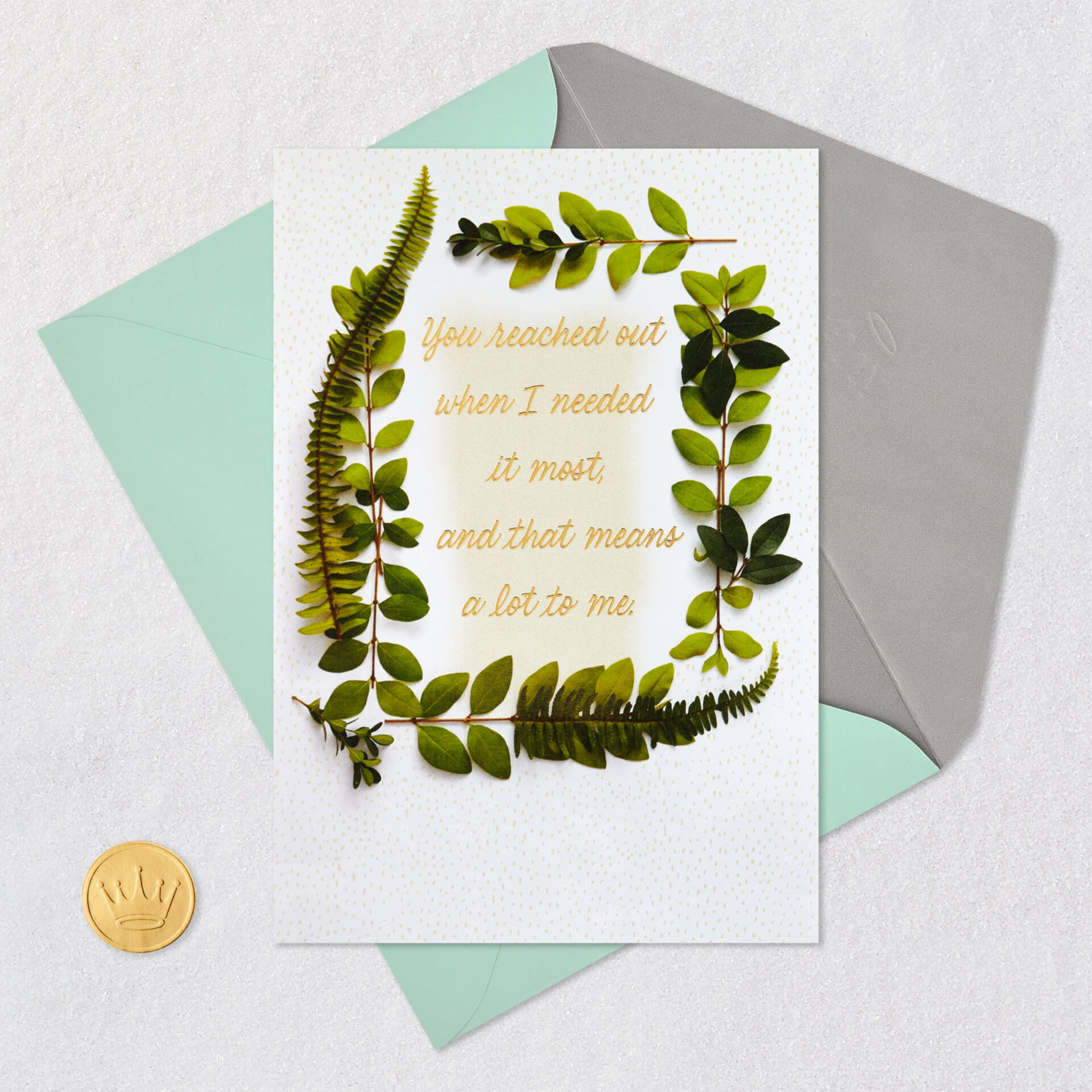 Your Caring Means a Lot Sympathy Thank-You Card - Greeting Cards - Hallmark