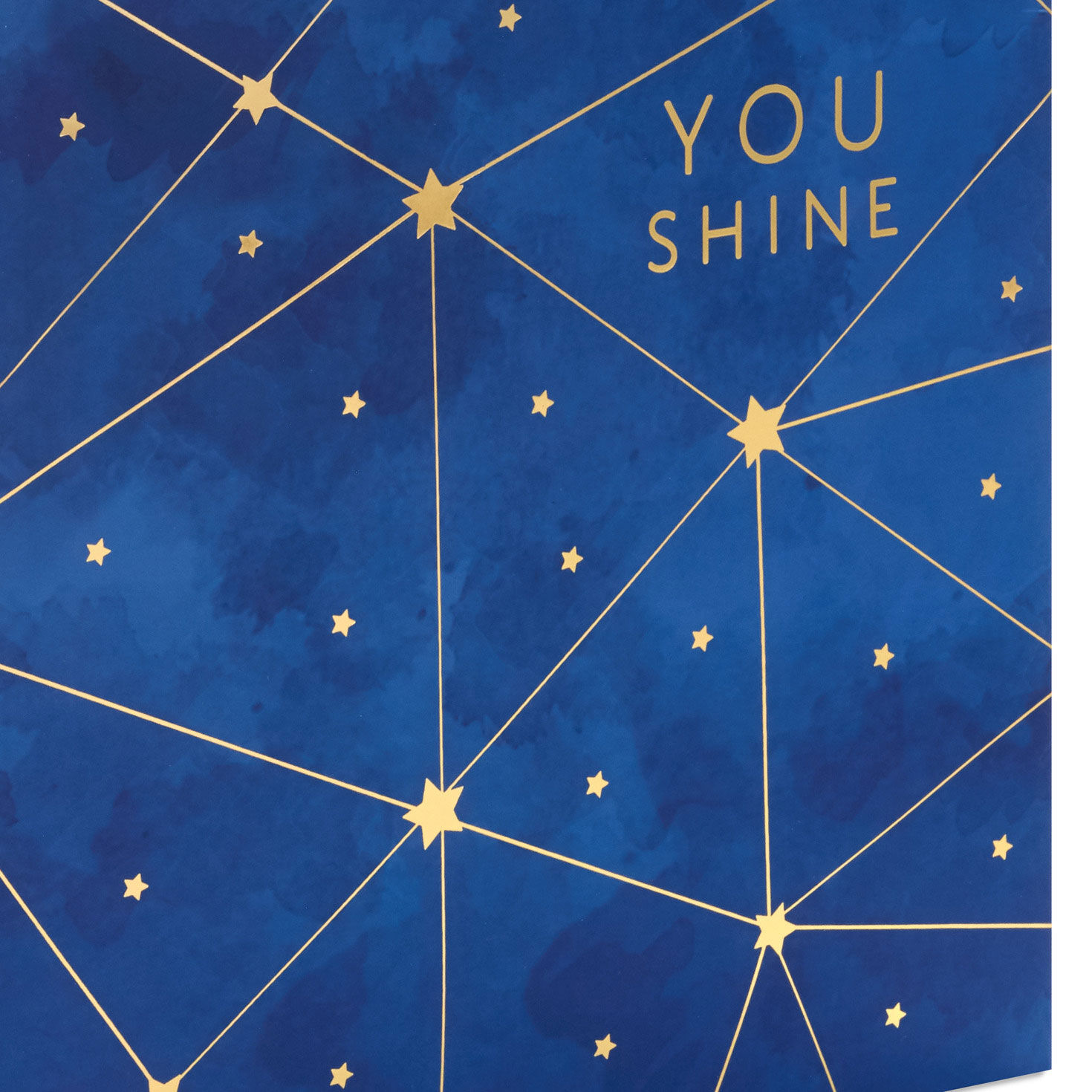 9.6" Gold Stars on Navy You Shine Medium Gift Bag - Gift Bags | Hallmark