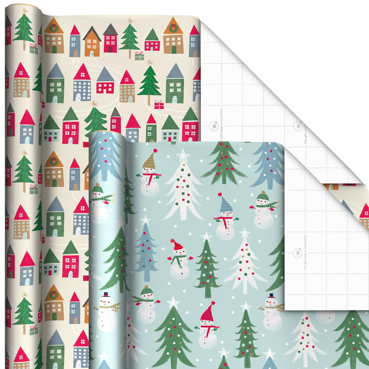 Colorful Christmas 6-Pack Wrapping Paper, 180 sq. ft. - Wrapping Paper ...
