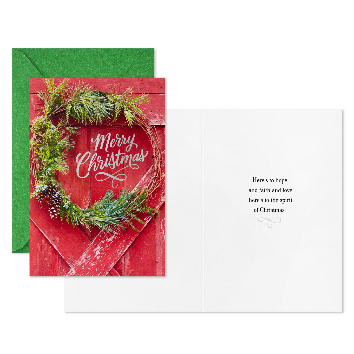 Rustic Red Barn Door Boxed Christmas Cards, Pack of 40 - Boxed Cards ...