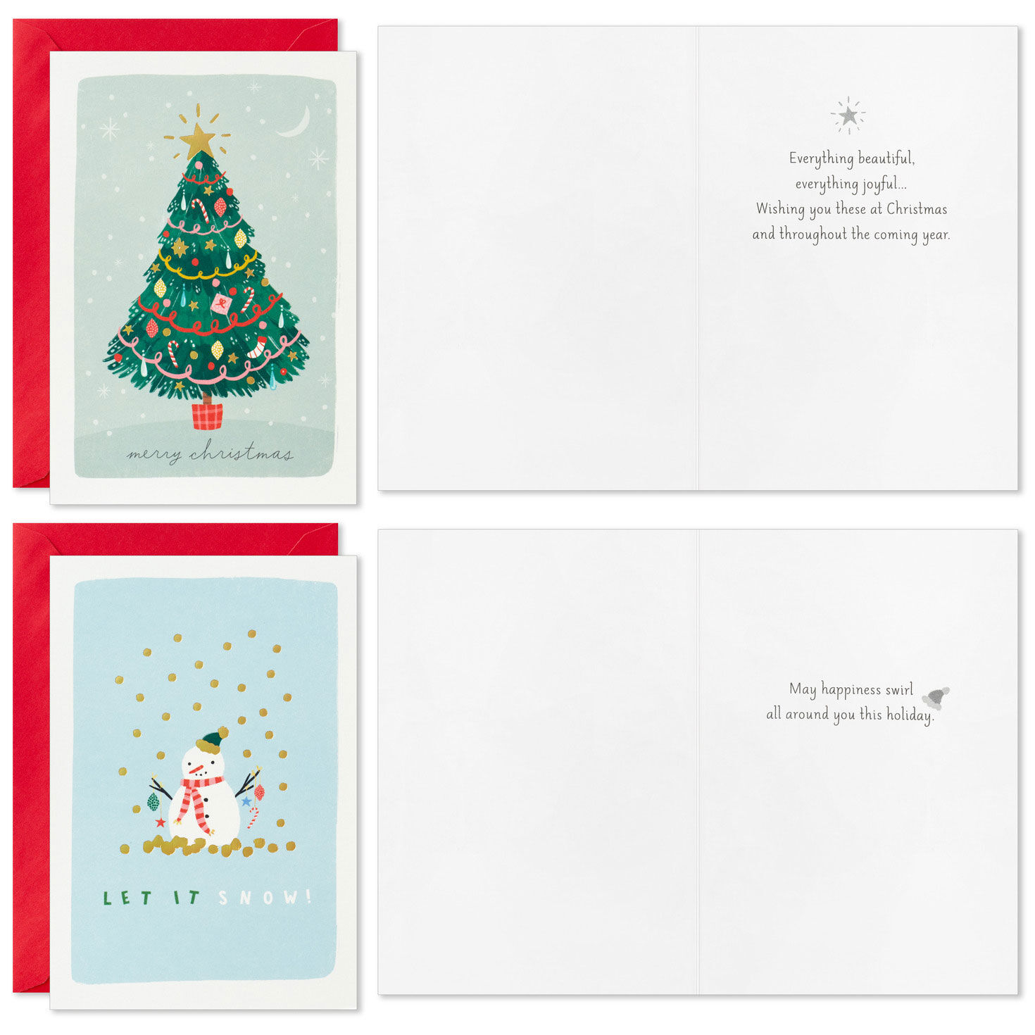 Festive Fun Boxed Christmas Cards Assortment, Pack of 24 - Boxed Cards ...