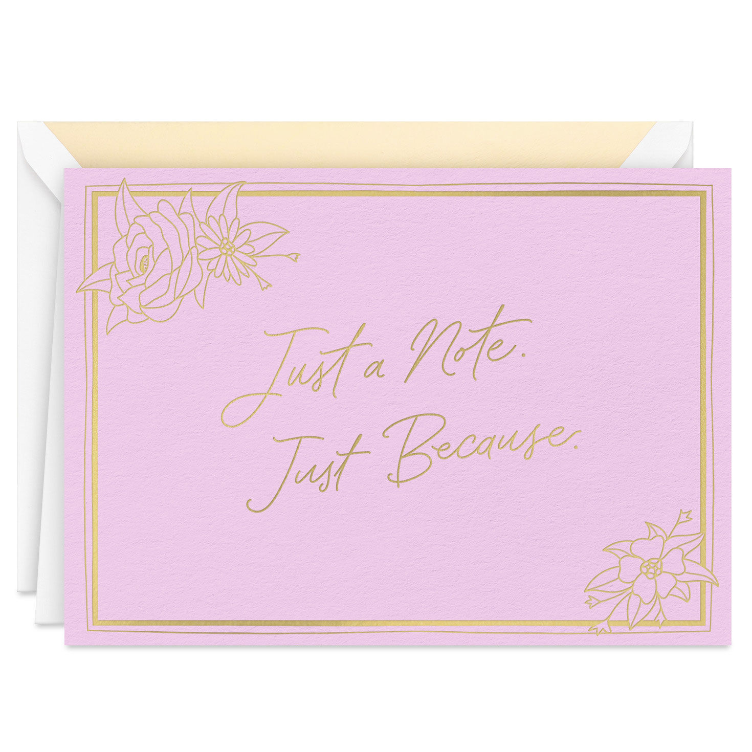 Just a Note on Pink Blank Notes, Pack of 10 - Note Cards & Stationery ...