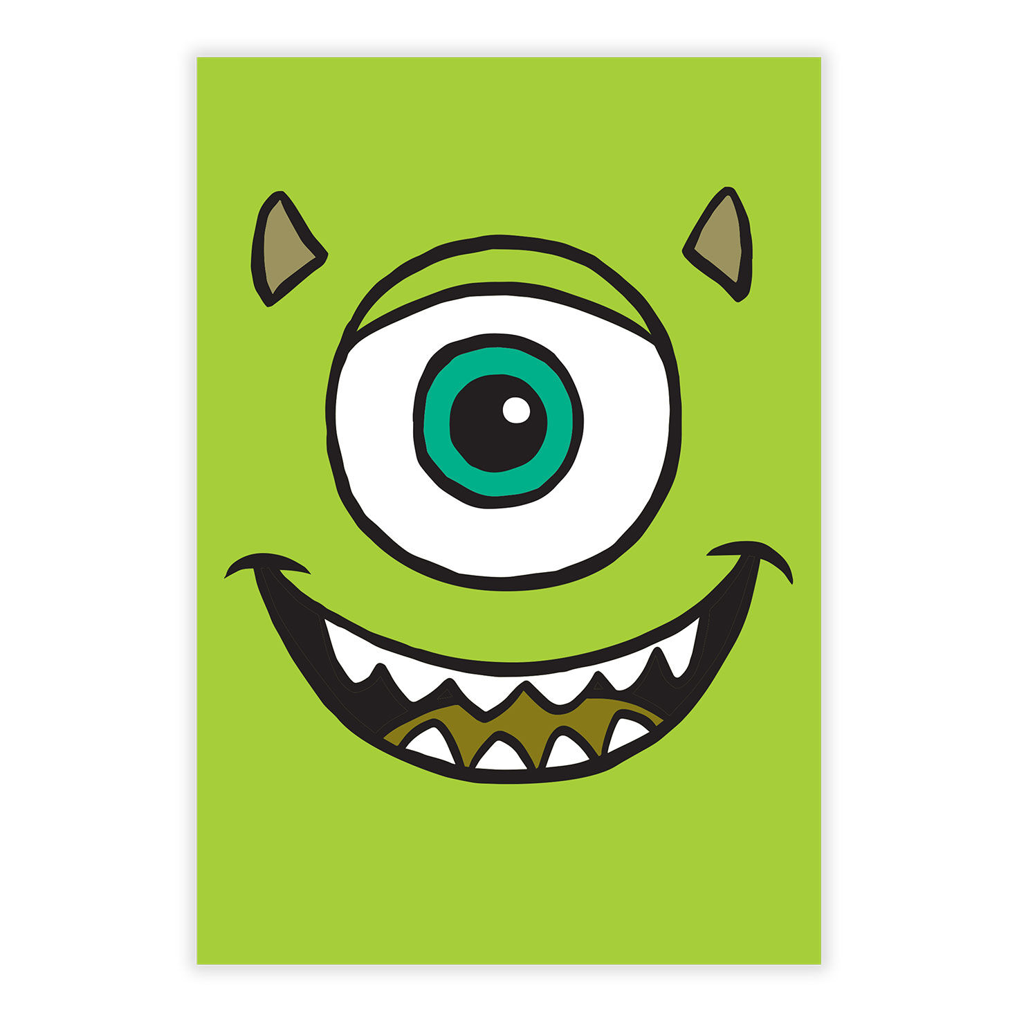 baby mike wazowski coloring page
