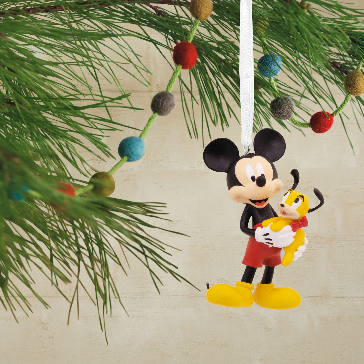 Disney Mickey Mouse Holding Puppy Hallmark Ornament - Hallmark ...