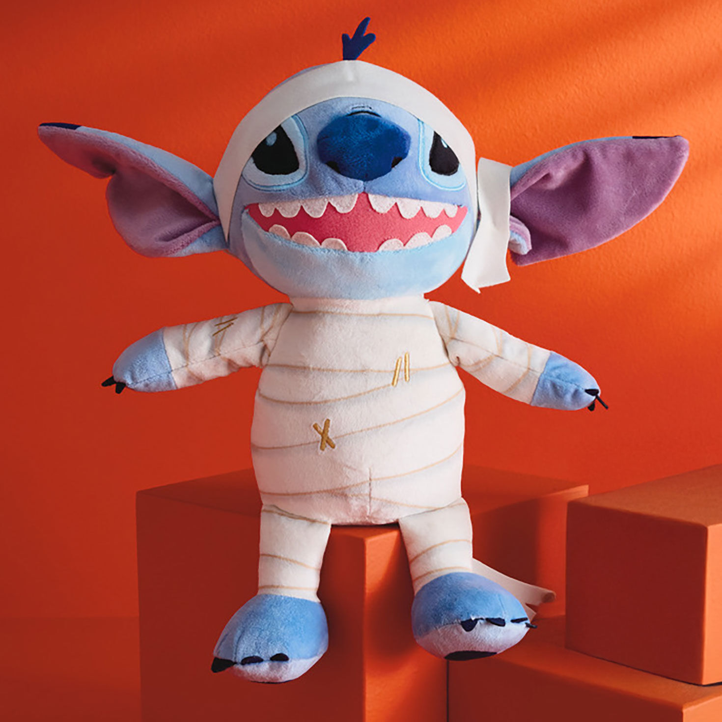 Disney Mummy Stitch Plush With Sound, 11" - Classic Stuffed Animals ...