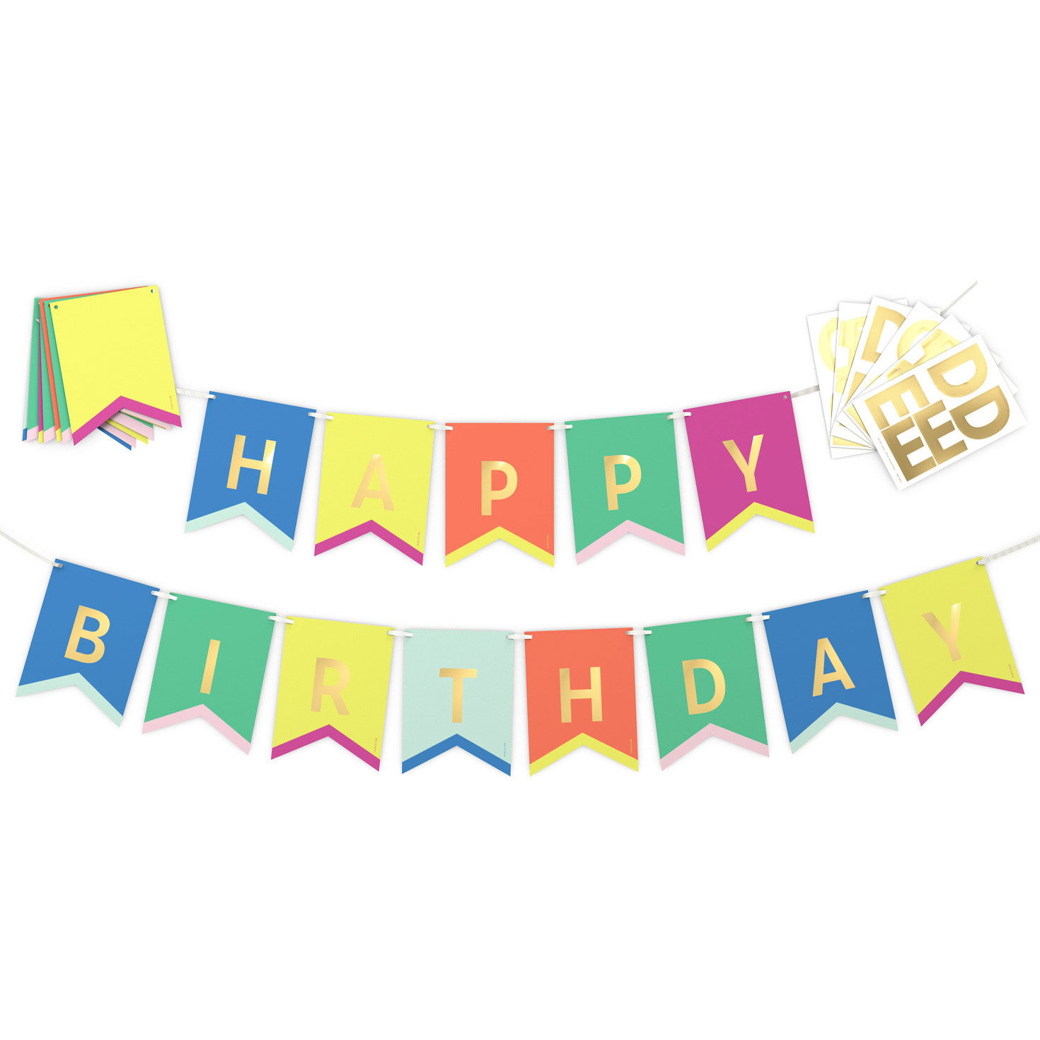 Customizable Multicolor Party Banner Kit - Banners & Streamers | Hallmark