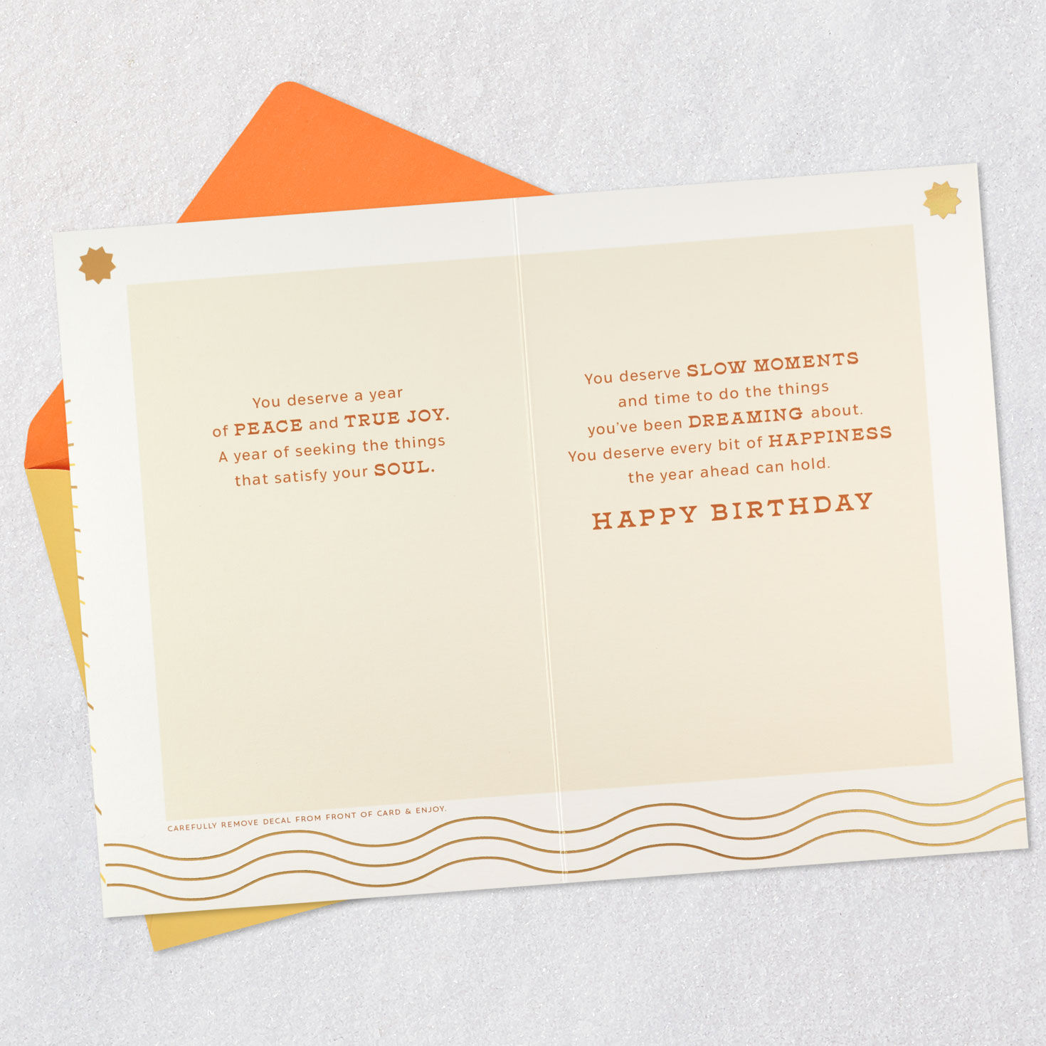 Live Full and Free Birthday Card With Decal - Greeting Cards | Hallmark