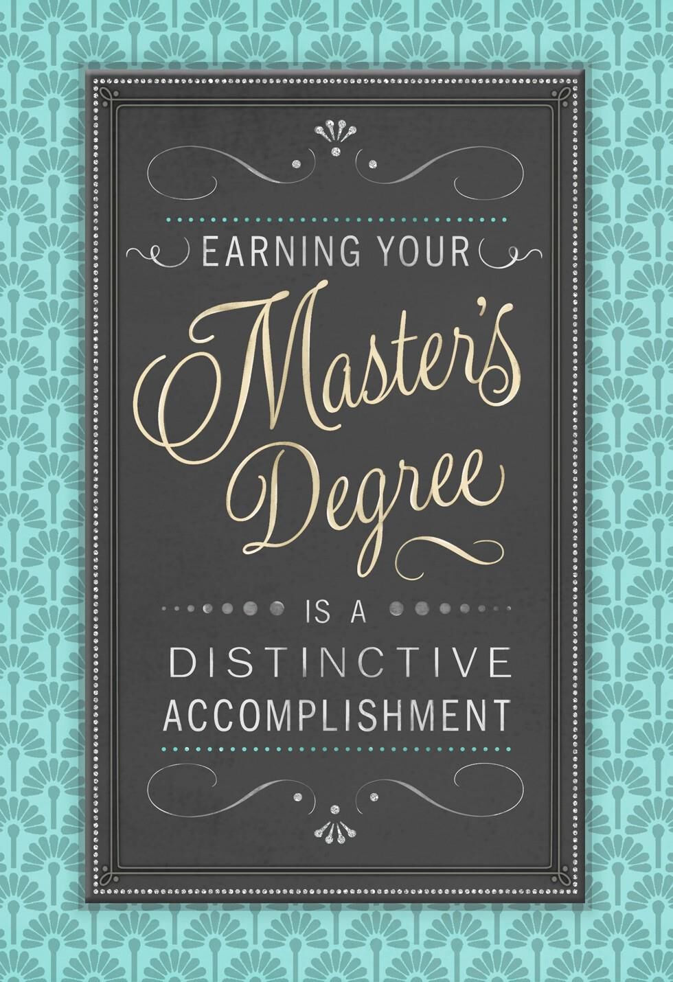 Congratulations on Your Master's Degree Graduation Card - Greeting ...
