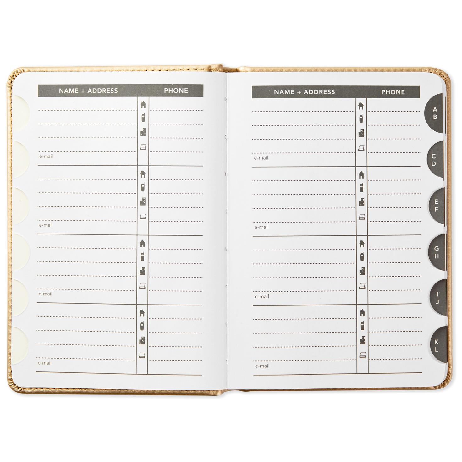 Satin Gold Address Book - Address Books | Hallmark