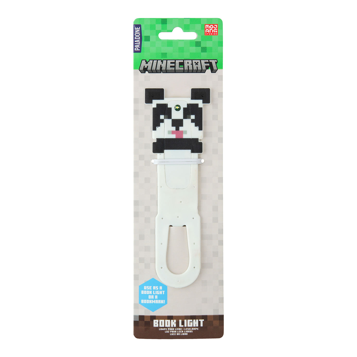 Paladone Minecraft Panda Clip-On Bookmark With LED Reading Light - Desk ...