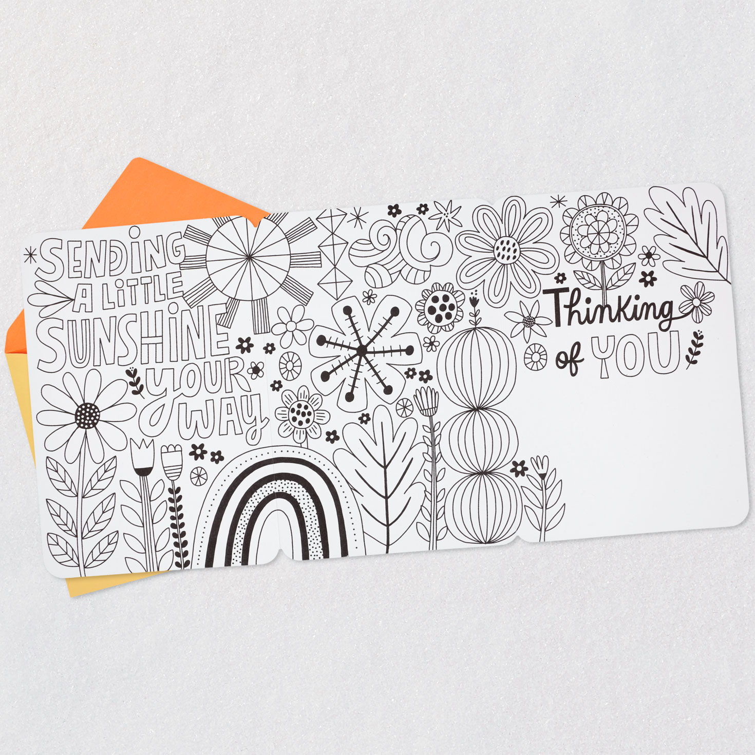 thinking of you coloring pages