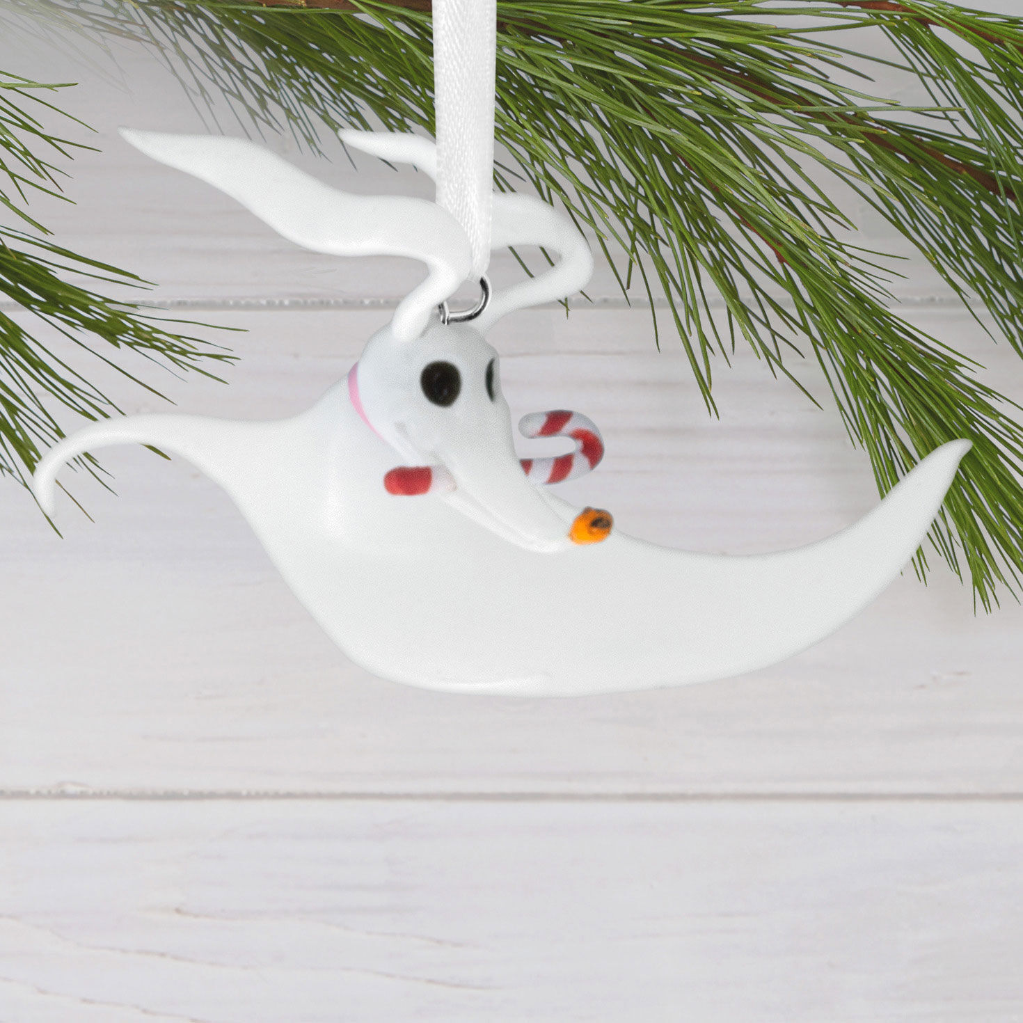 Disney Tim Burton's The Nightmare Before Christmas Zero With Candy Cane ...