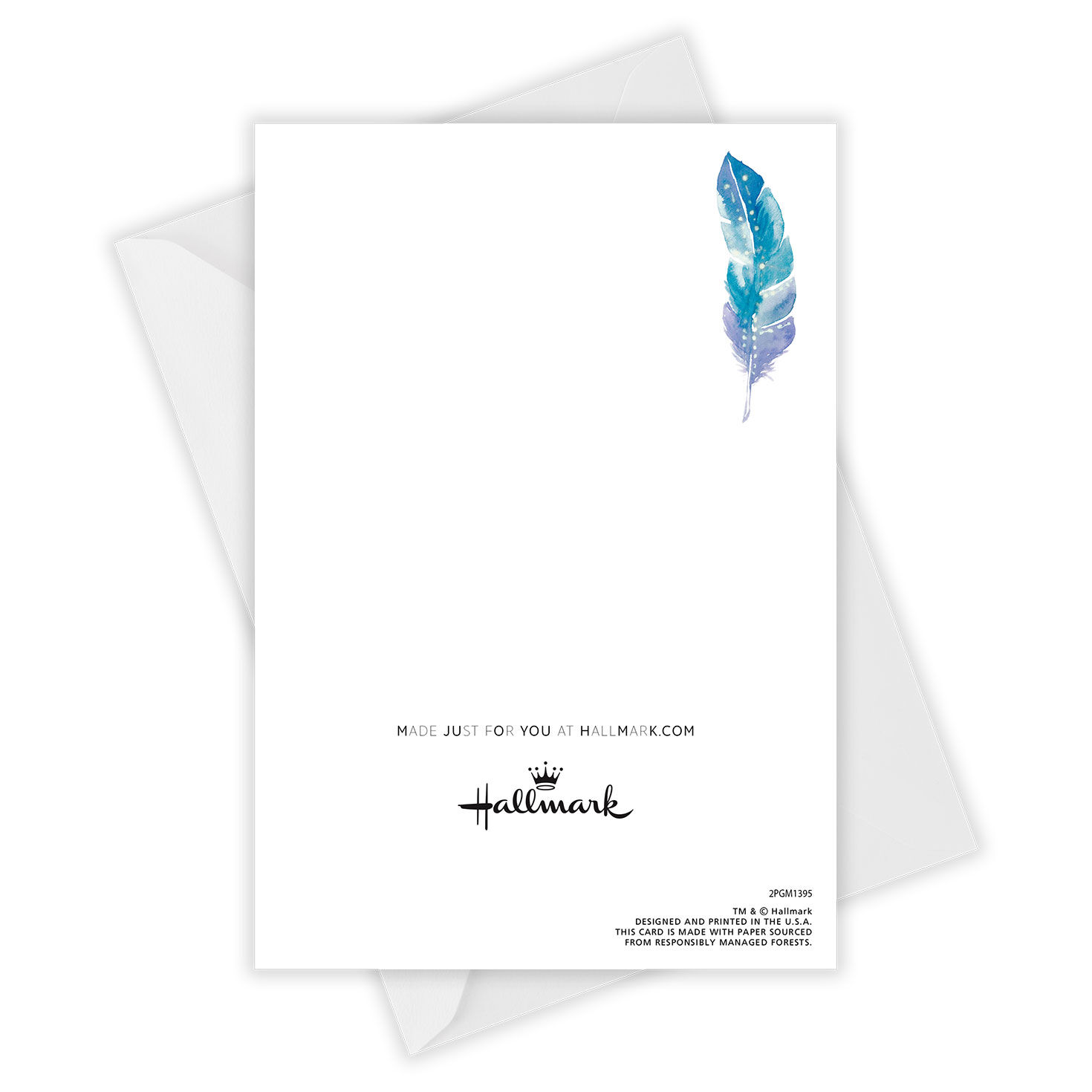 Personalized Watercolor Feathers Card - Greeting Cards | Hallmark