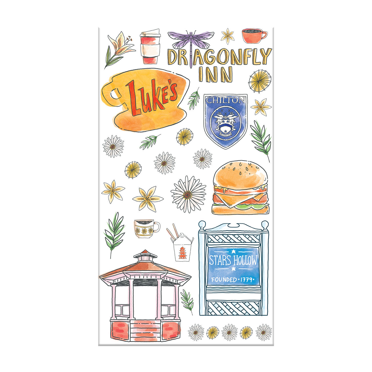 Silver Buffalo Gilmore Girls Stars Hollow Paper Party Napkins, Pack of ...