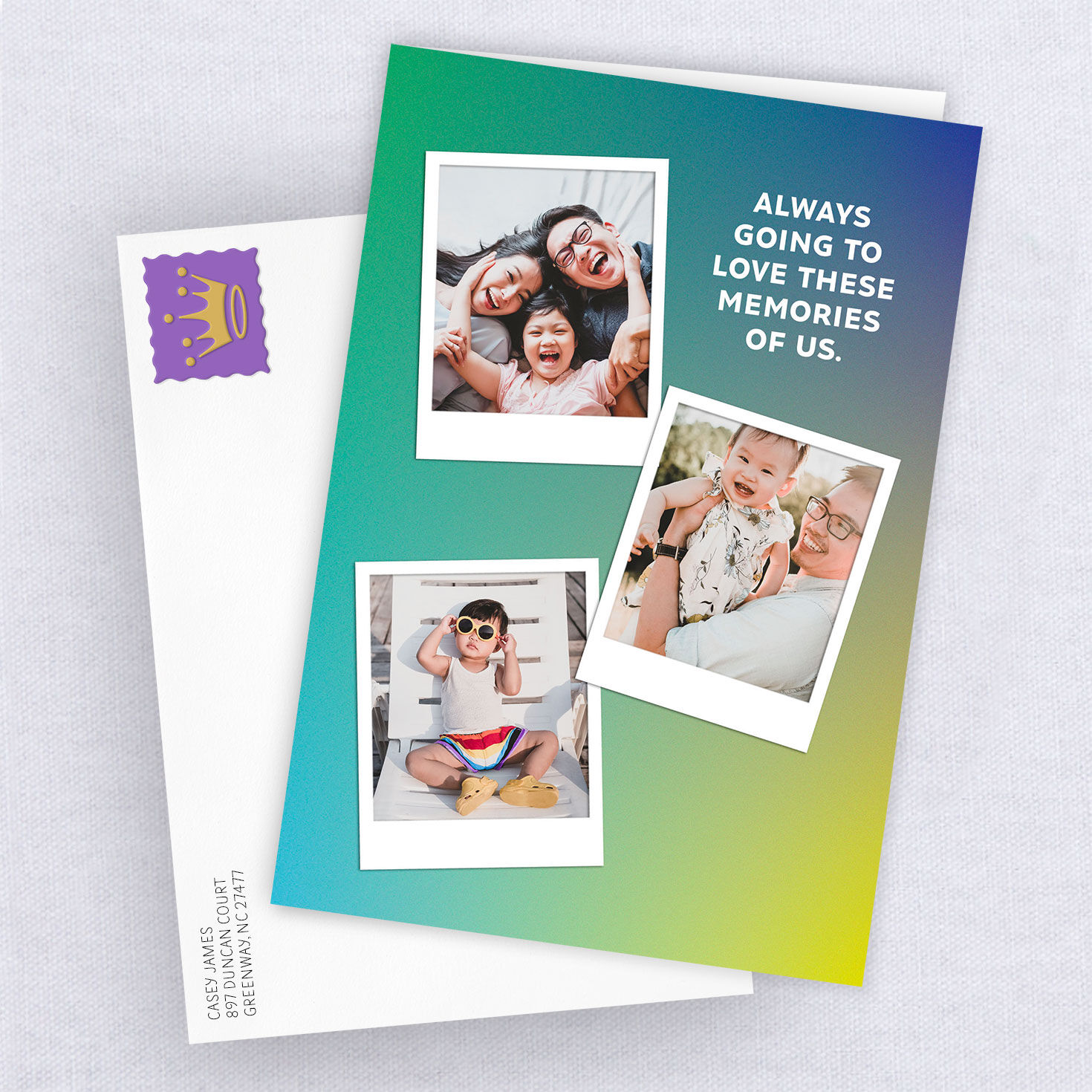 Personalized Photo Collage Blank Photo Card - Greeting Cards | Hallmark
