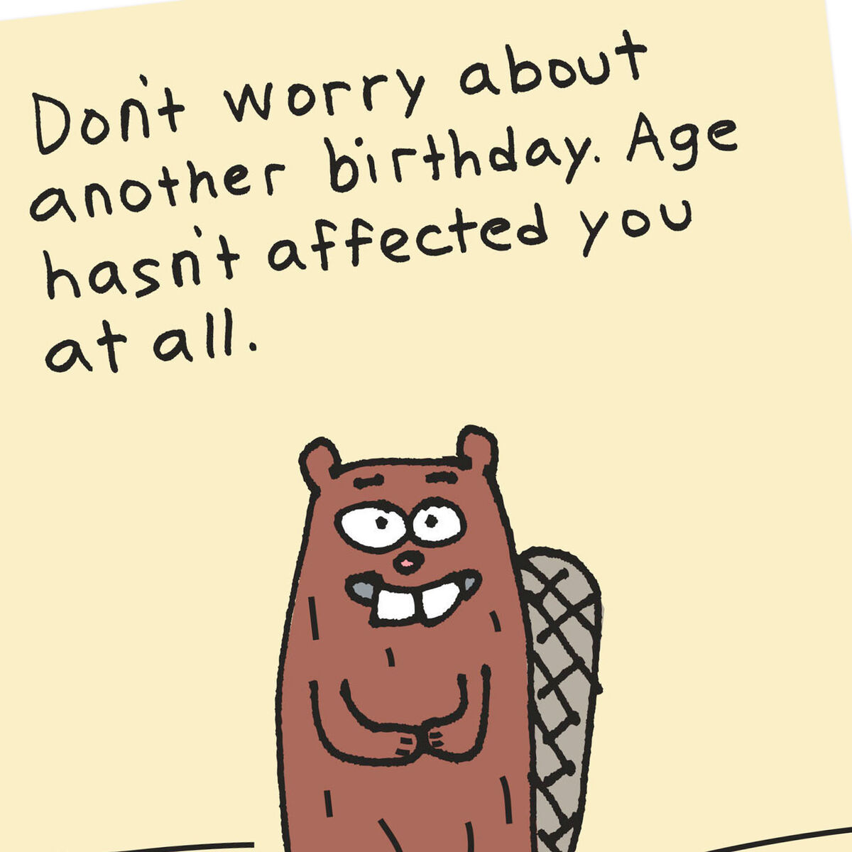 Shouting Beaver Funny Birthday Card - Greeting Cards - Hallmark