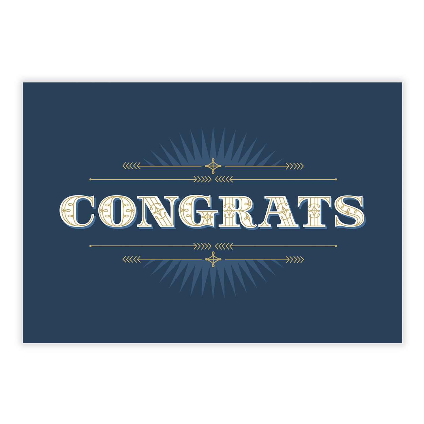 Lettering on Navy Congratulations eCard - eCards | Hallmark
