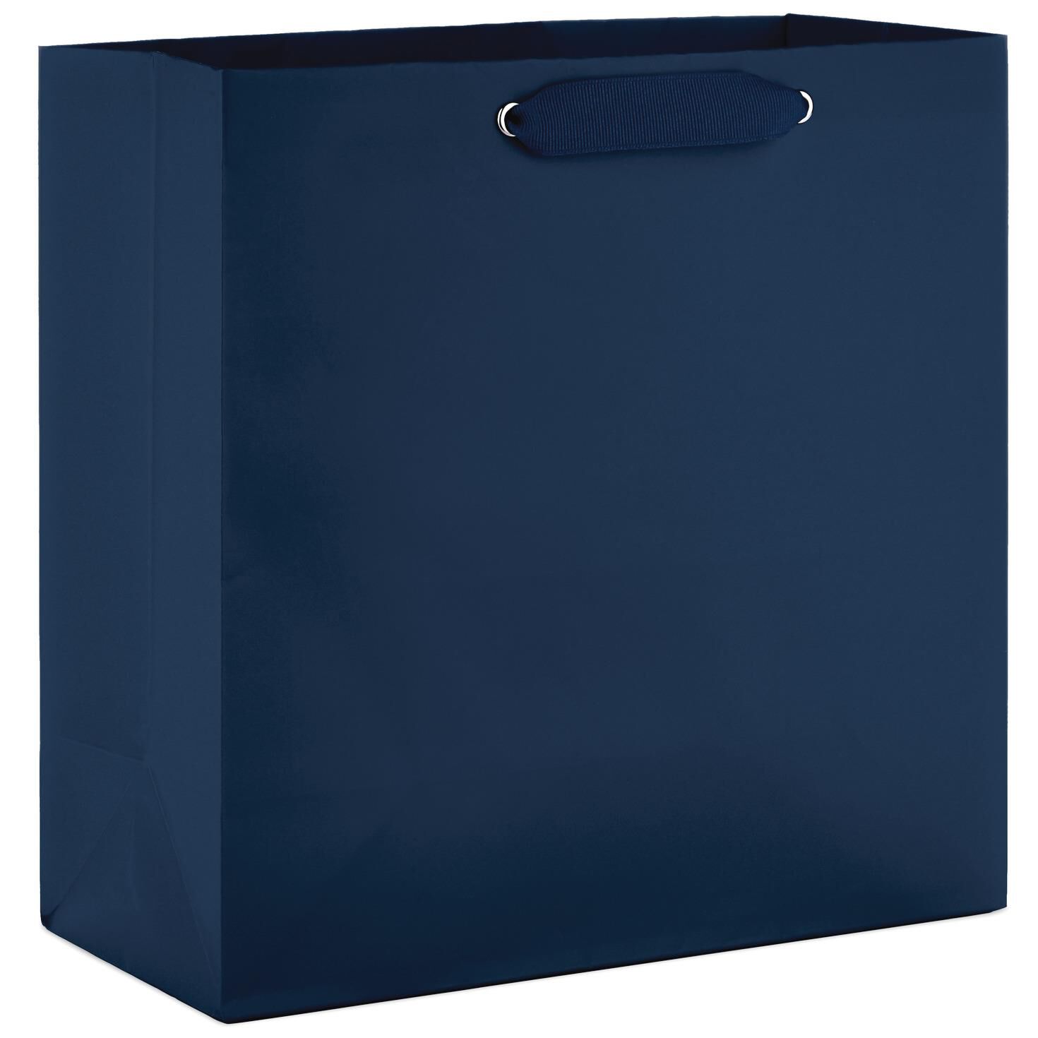 Navy With Gold Small Square Gift Bag, 5.5" - Gift Bags | Hallmark