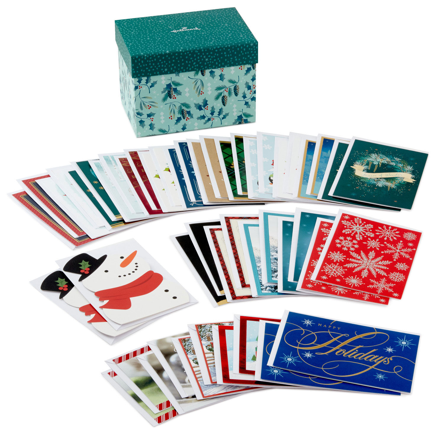 Stylish Holidays Christmas Card Assortment in Decorative Box, Pack of ...