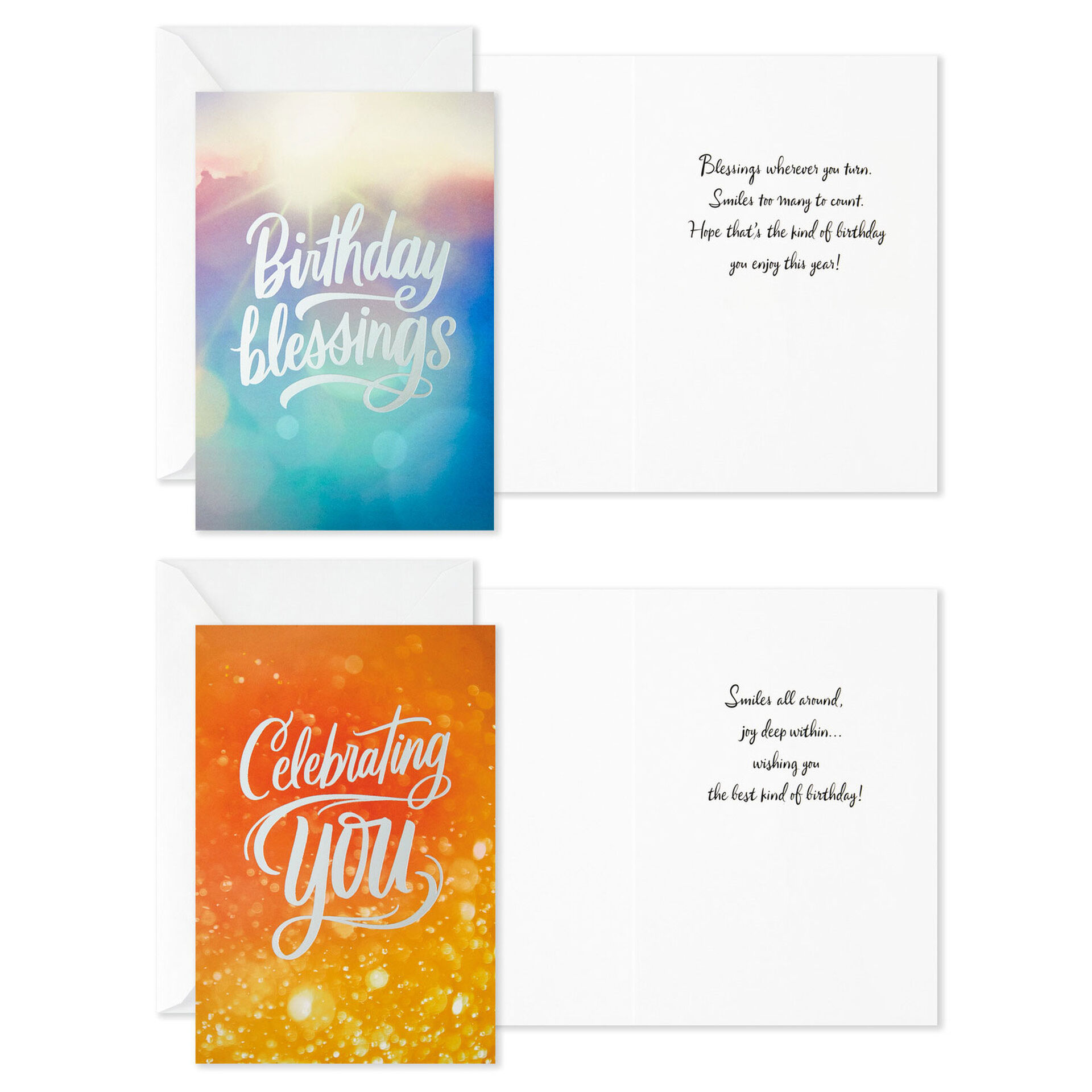 Sparkling Wishes Boxed Blank Birthday Cards Assortment, Pack of 12 ...