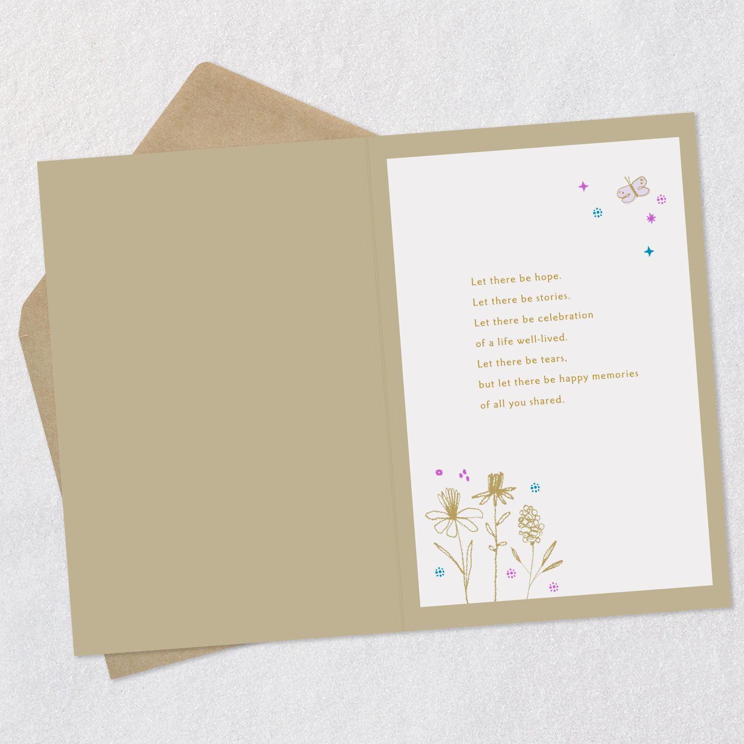 Let There Be Happy Memories Sympathy Card - Greeting Cards | Hallmark