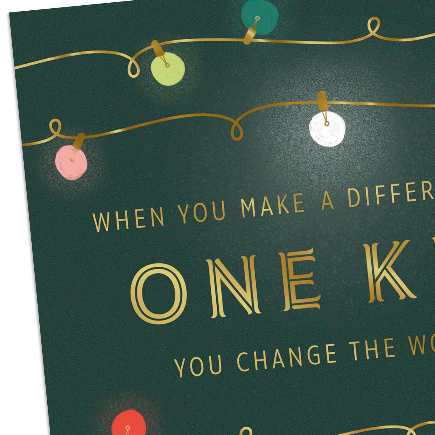 You Make a Difference Holiday Thank-You Card for Teacher - Greeting ...