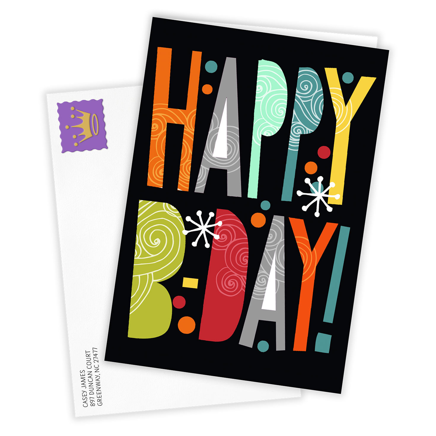 Retro B-Day Custom Birthday Card - Greeting Cards | Hallmark