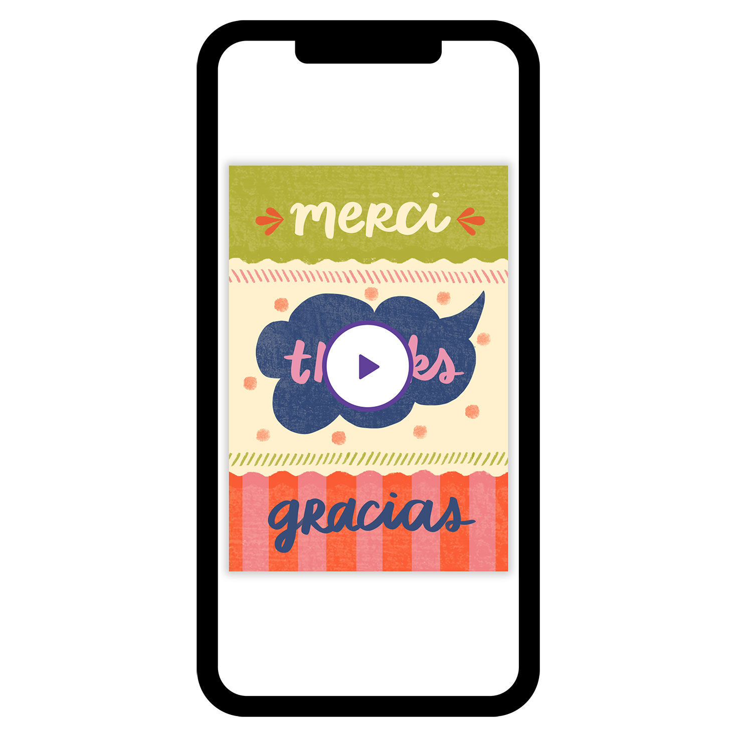 Merci Thanks Gracias Thank You eCard - eCards | Hallmark