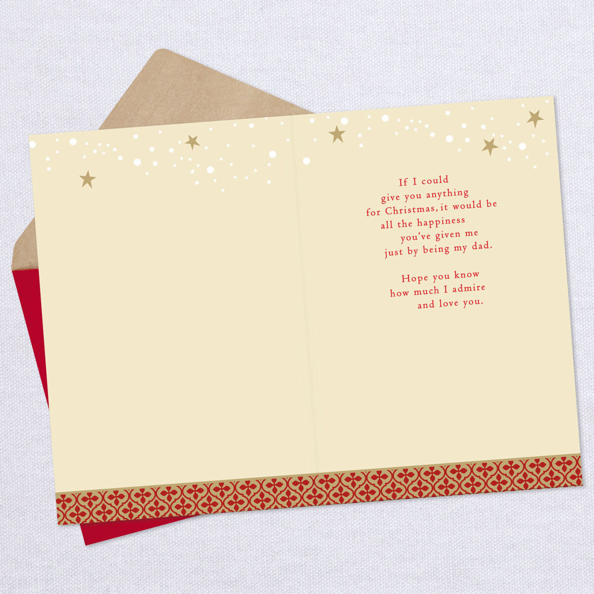 Loved and Admired Christmas Card for Dad - Greeting Cards - Hallmark