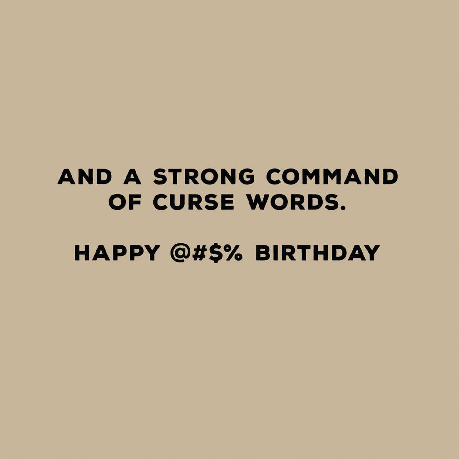 Duct Tape and Curse Words Gift Card Greeting Funny Birthday Card ...