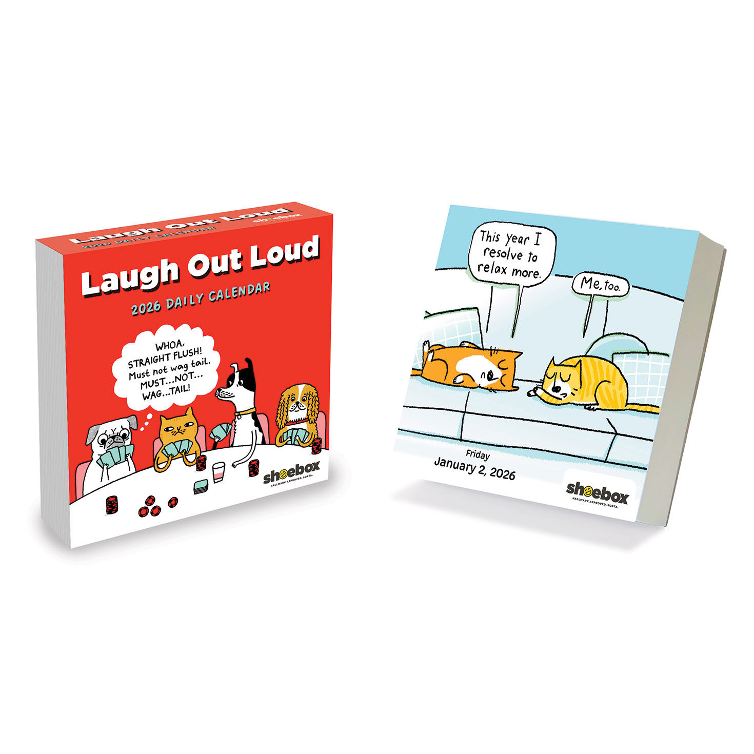 Time Factory Hallmark Shoebox Laugh Out Loud 2026 Daily Desktop ...