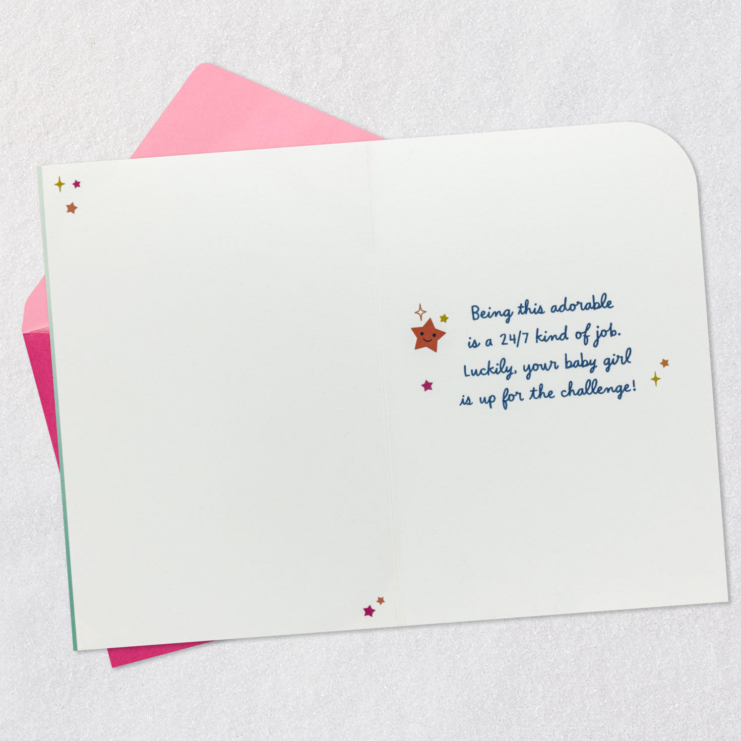 Cutie on Duty New Baby Girl Card - Greeting Cards | Hallmark