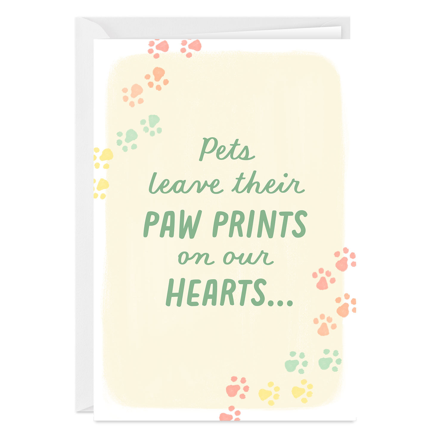 Beloved Paw Prints Custom Pet Sympathy Card - Greeting Cards | Hallmark