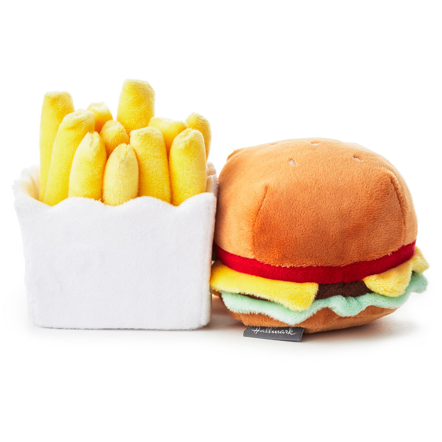Better Together Burger and Fries Magnetic Plush, 5" - Classic Stuffed ...
