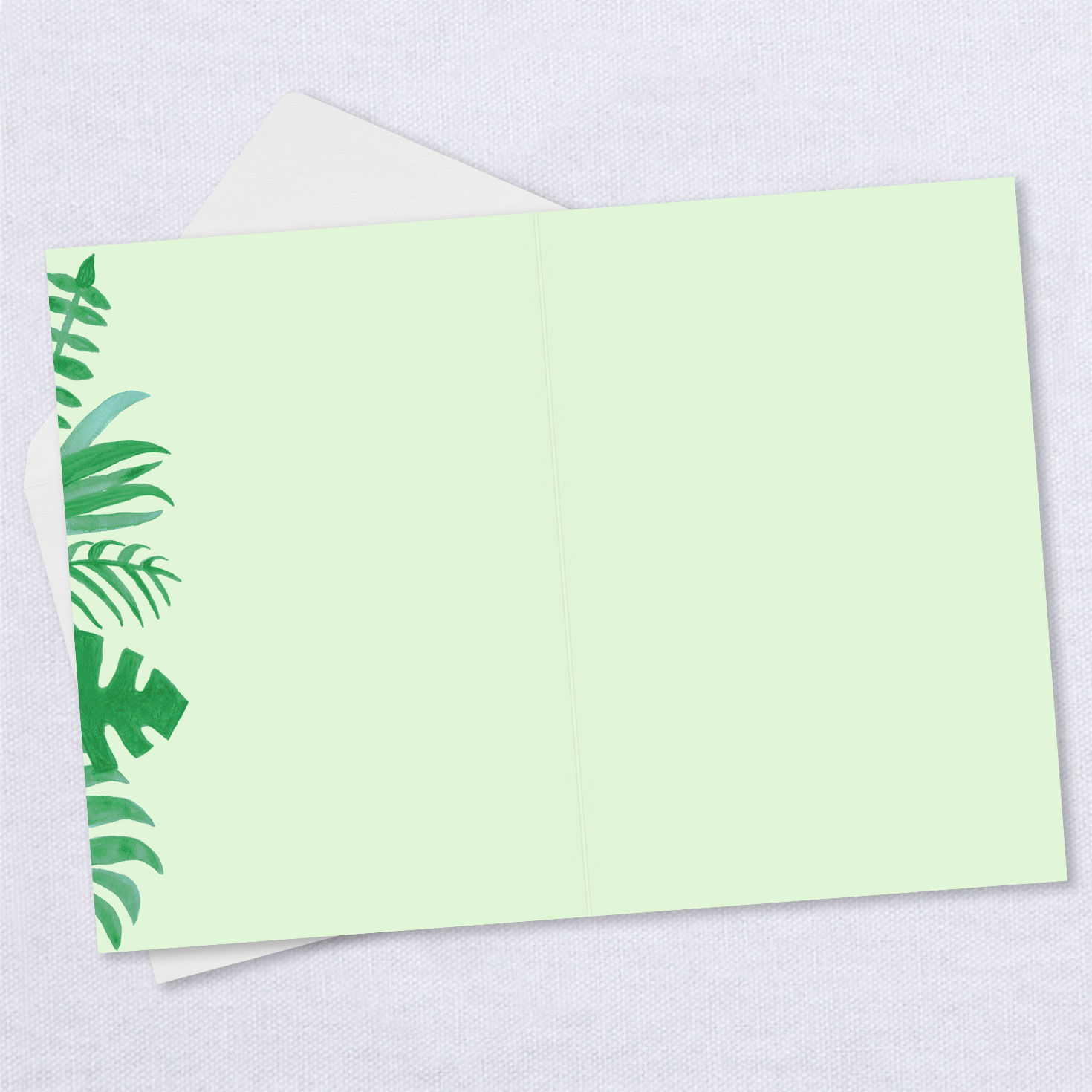 Personalized Tropical Ferns on Green Photo Card - Greeting Cards | Hallmark
