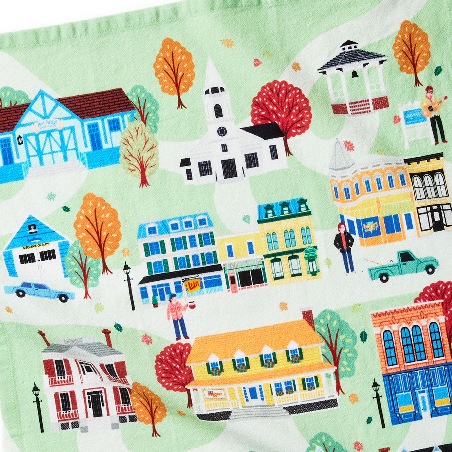 Gilmore Girls Stars Hollow Tea Towel - Kitchen Linens | Hallmark